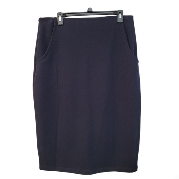 Ana & Kate | Skirts | Ana Kate Pencil Skirt Back Zipper Navy Size Xl ...